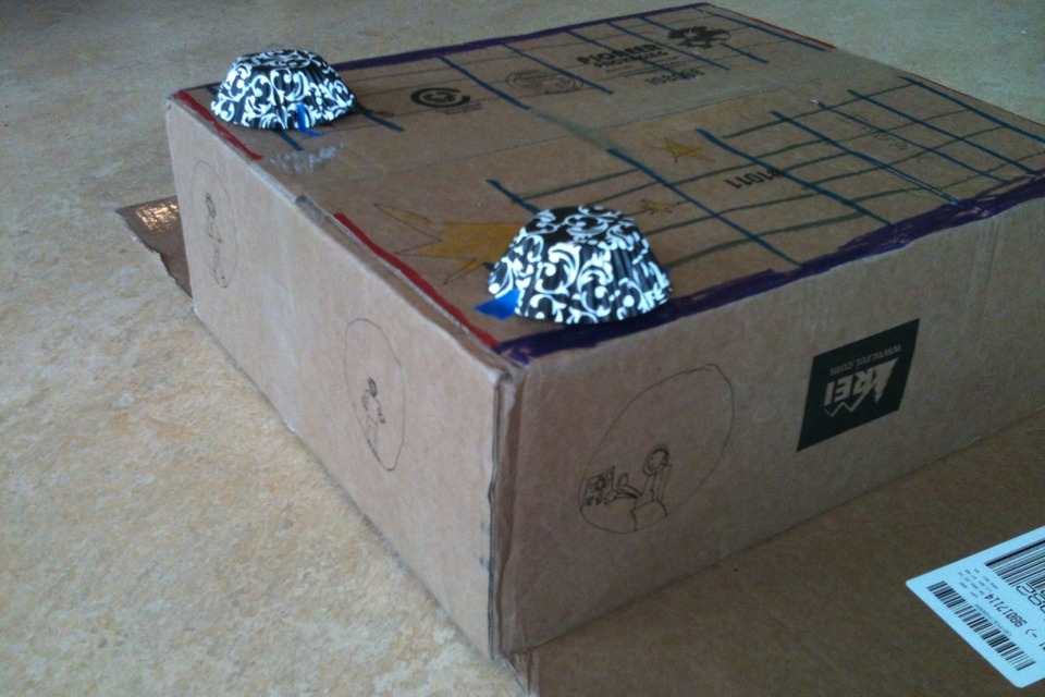 Cardboard Box Rocket Ship - DIY