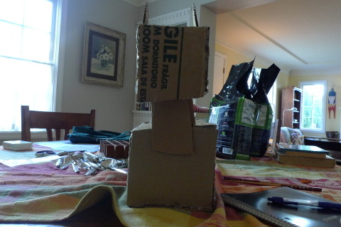 cardboard trojan horse - DIY
