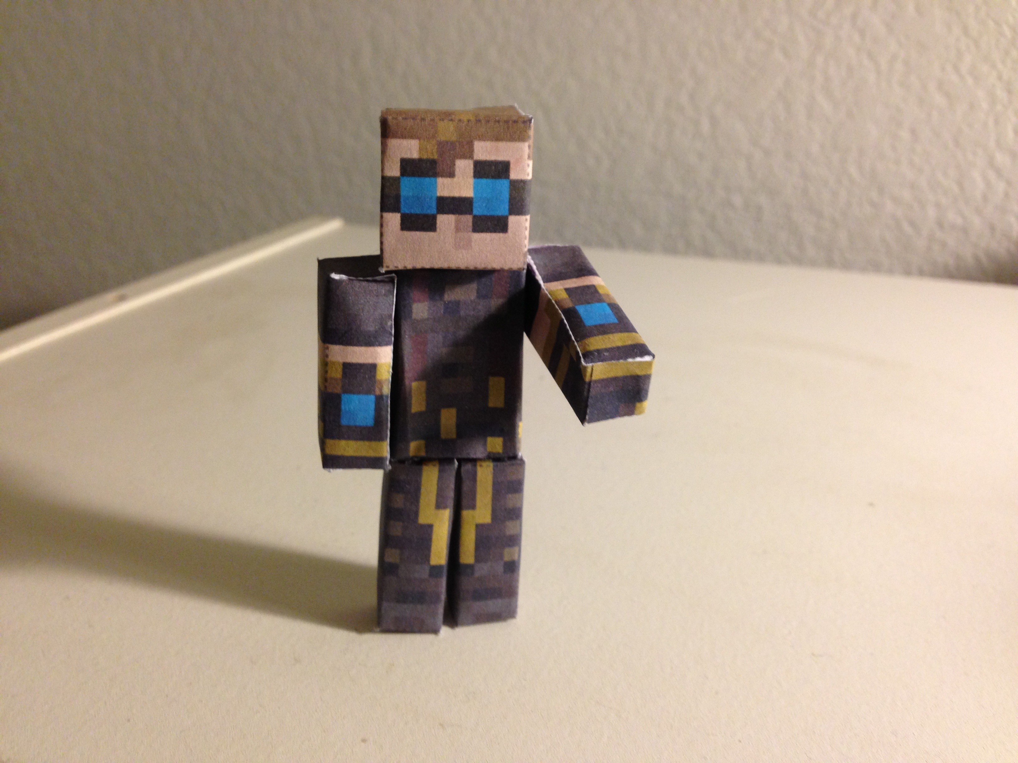 Papercraft Minecraft People Skins Papercraft Easier Herobrine