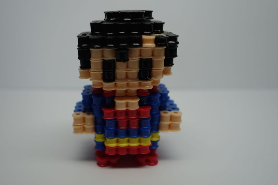 layered Perler Bead Superman - DIY