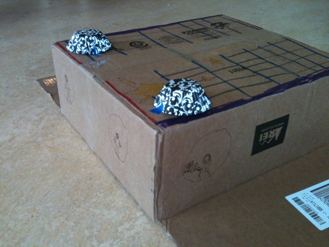 Cardboard Box Rocket Ship - DIY